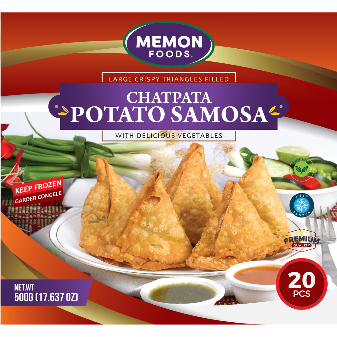 Memon Foods Frozen Chatpata Samosa 20Pc – Memon Supermarket
