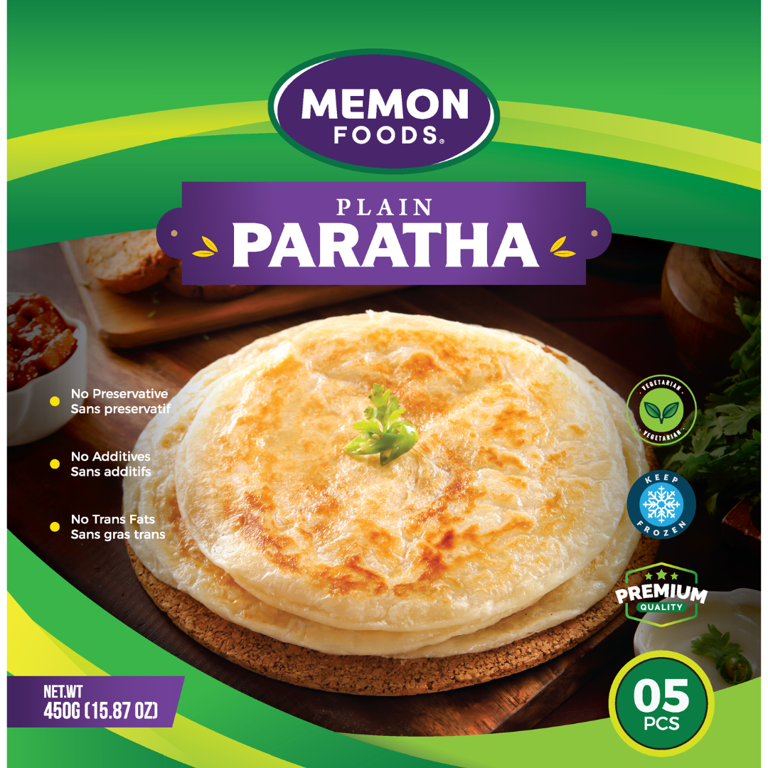 Memon Foods Frozen Paratha Plain 30Pcs – Memon Supermarket