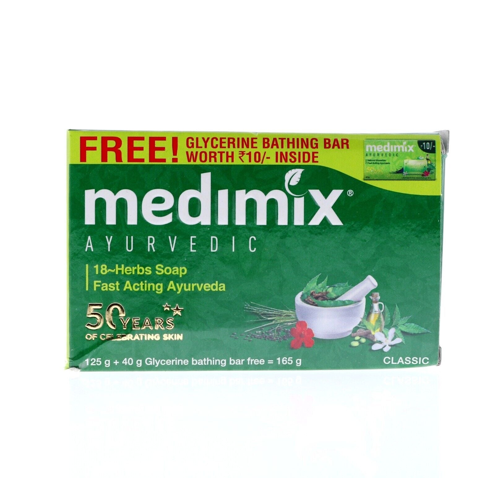 Medimix Ayurvedic Soap 18 Herbs 125g – Memon Supermarket