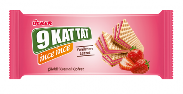 Ulker Wafer 9KAT TAT Strawberry 114g – Memon Supermarket