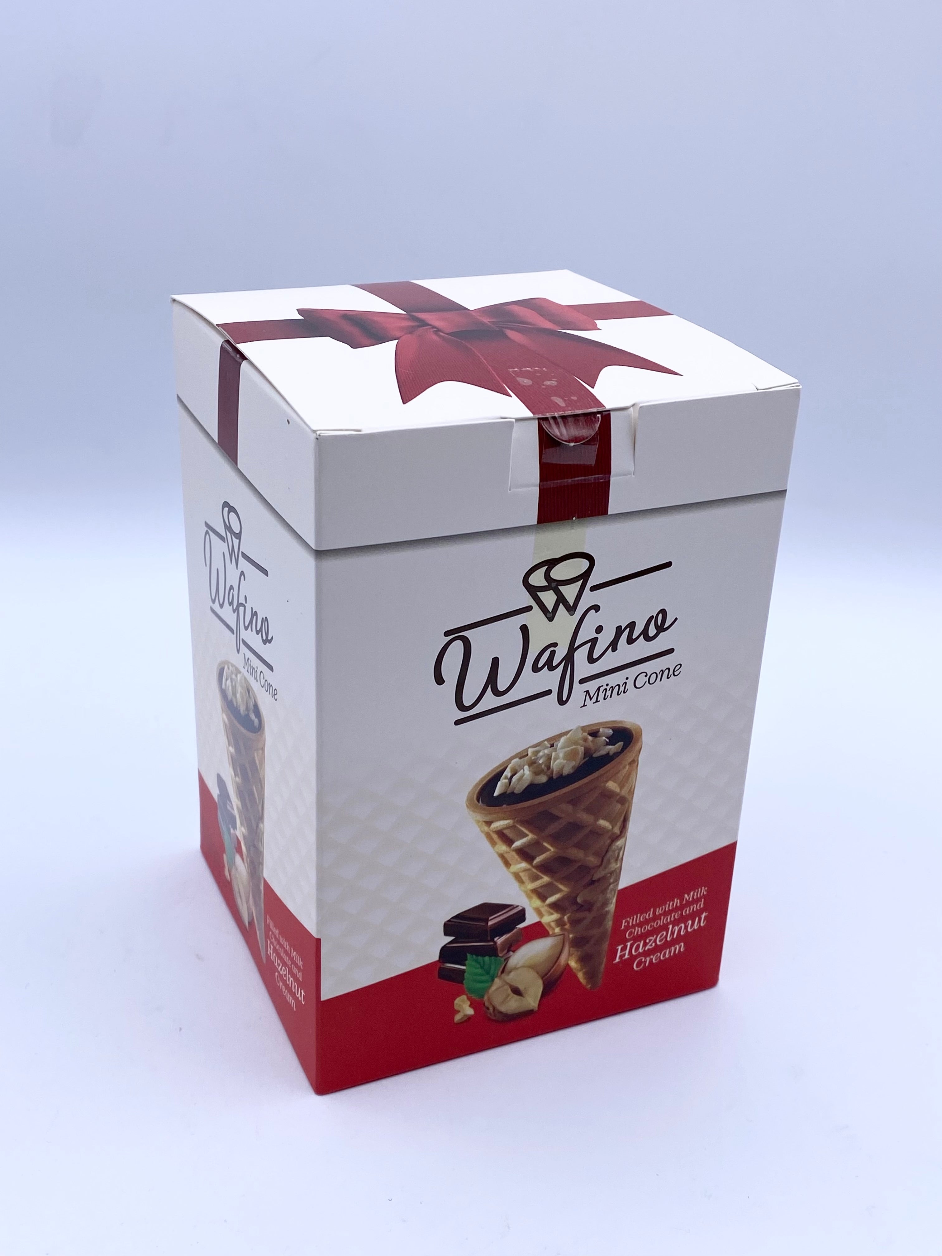 Wafino Mini Cone Filled With Milk Chocolate and Hazelnut Cream 18 x10g ...