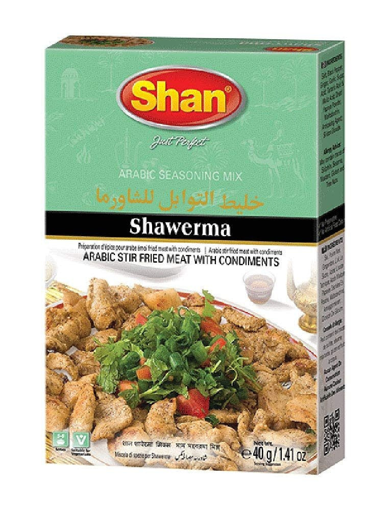 Shan Masala Arabic Shawarma Spicy 40g – Memon Supermarket